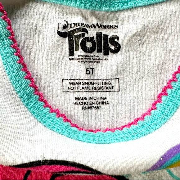 Dreamworks | Pajamas | Dreamworks Trolls Poppy Size 5t Toddler Girl ...